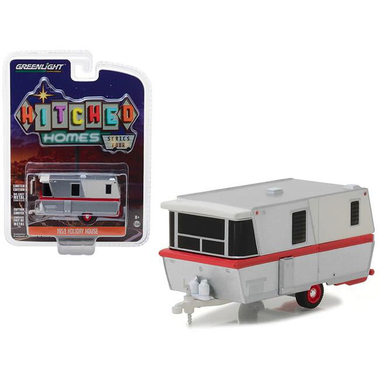 Greenlight 1 isto 64 1959 Holiday House Travel Trailer Hitched Homes ...