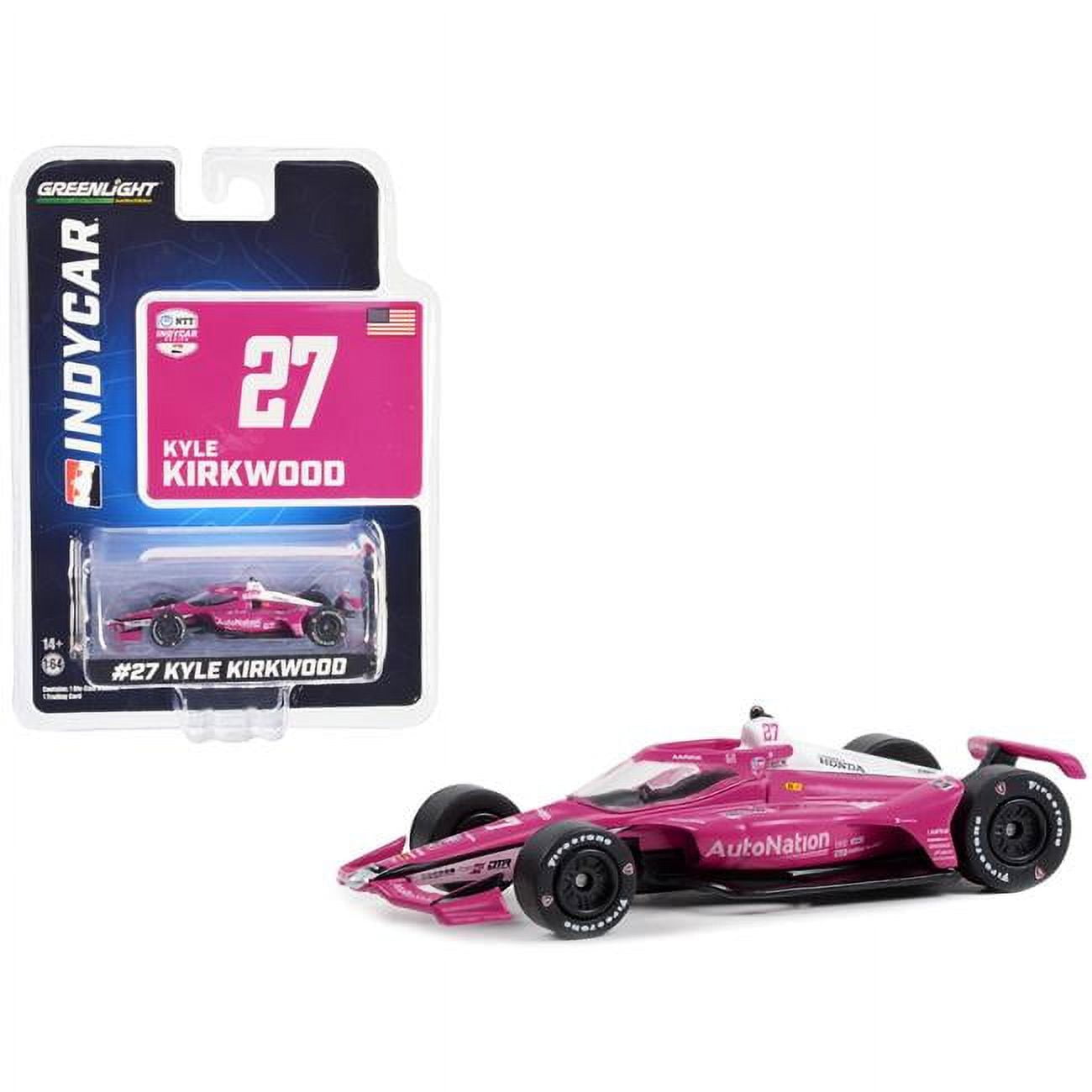 Greenlight 11554 Dallara IndyCar No.27 Kyle Kirkwood AutoNation Andretti Autosport NTT IndyCar ...