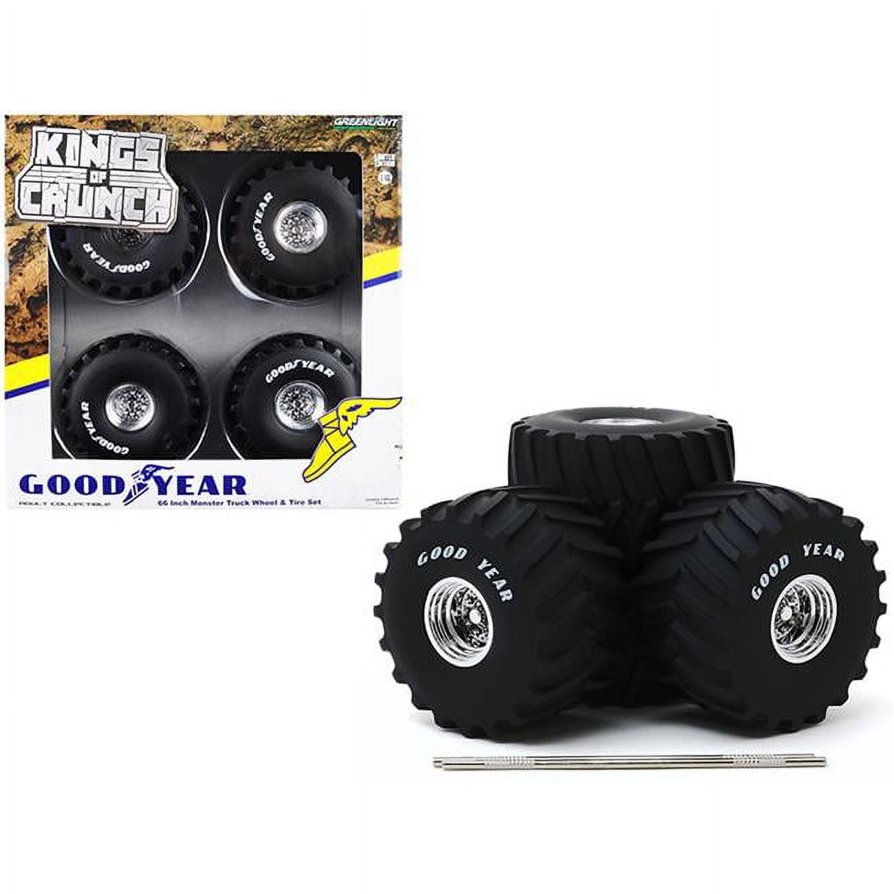 Greenlight 66 in. Monster Truck Goodyear Wheels & Tires 6 Piece Set ...