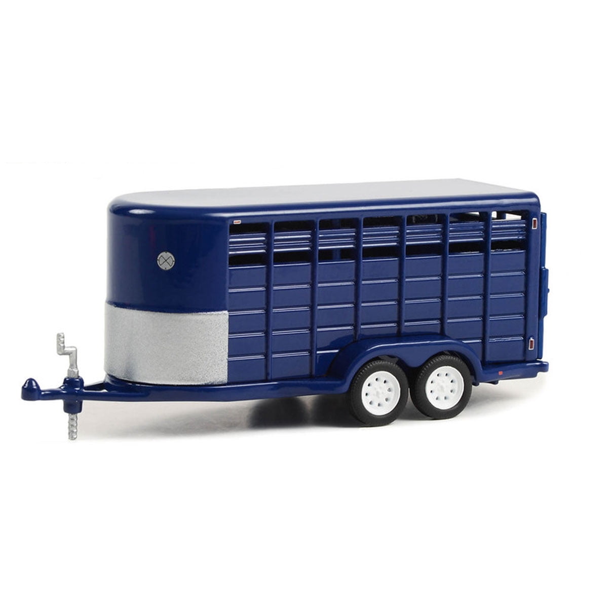 Greenlight Collectibles 1/64 14ft Bumper Hitch Livestock Trailer, Dark ...