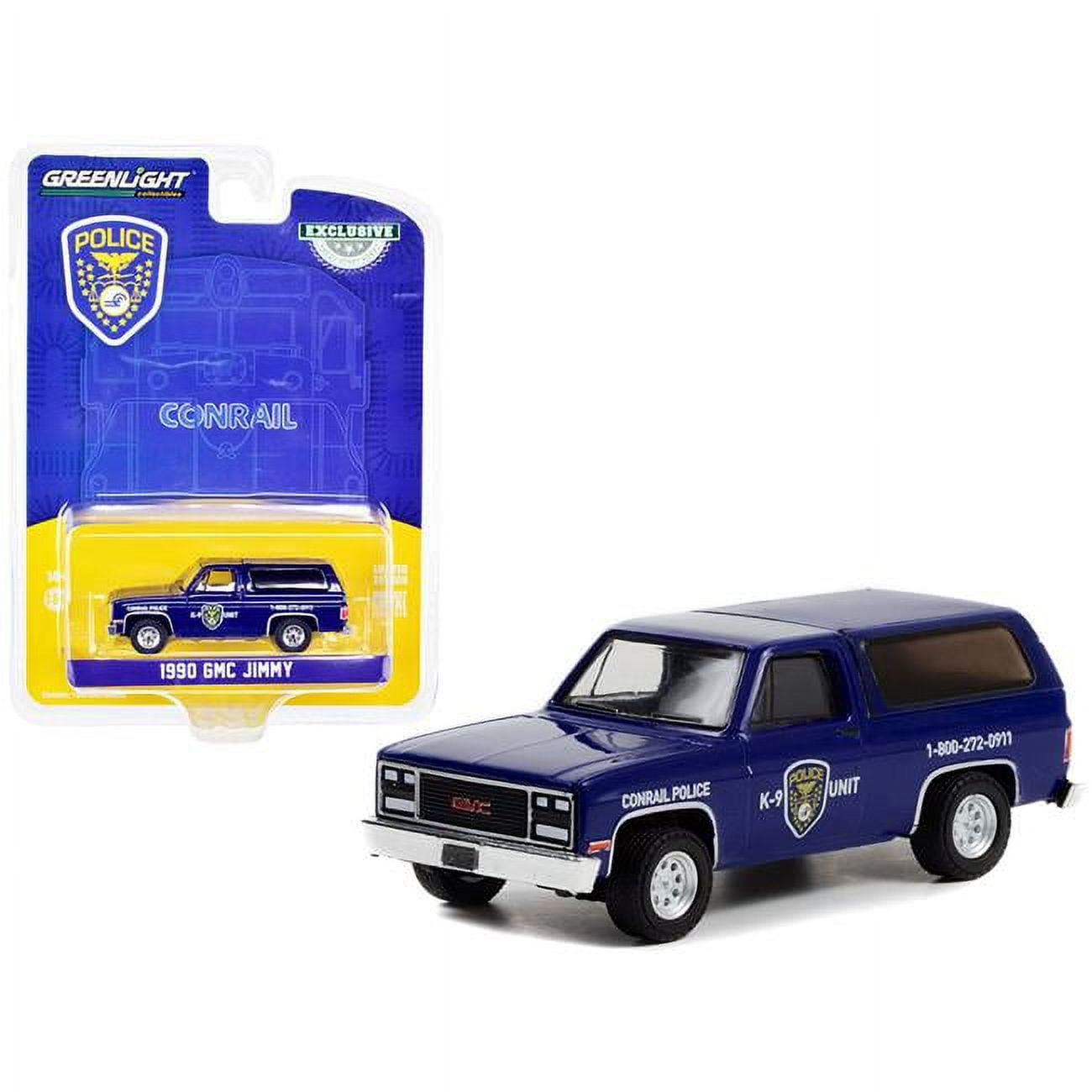1990 GMC Jimmy Police Vehicle Dark Blue "Conrail Police K-9 Unit ...