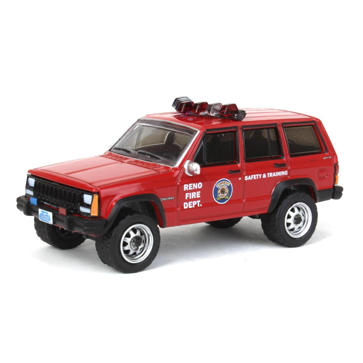 Greenlight Collectibles 1/64 1990 Jeep Cherokee Reno, Nevada Fire ...