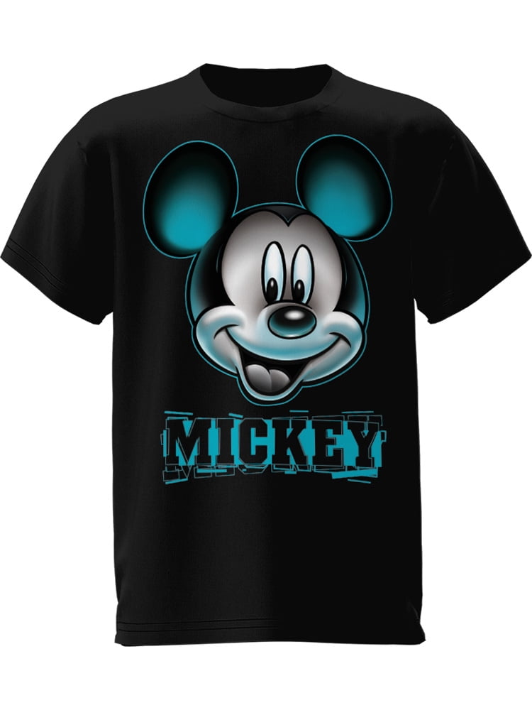 Disney Mickey Glow in the Dark Youth Tee Shirt, XS-XL (Boy's) - Walmart.com