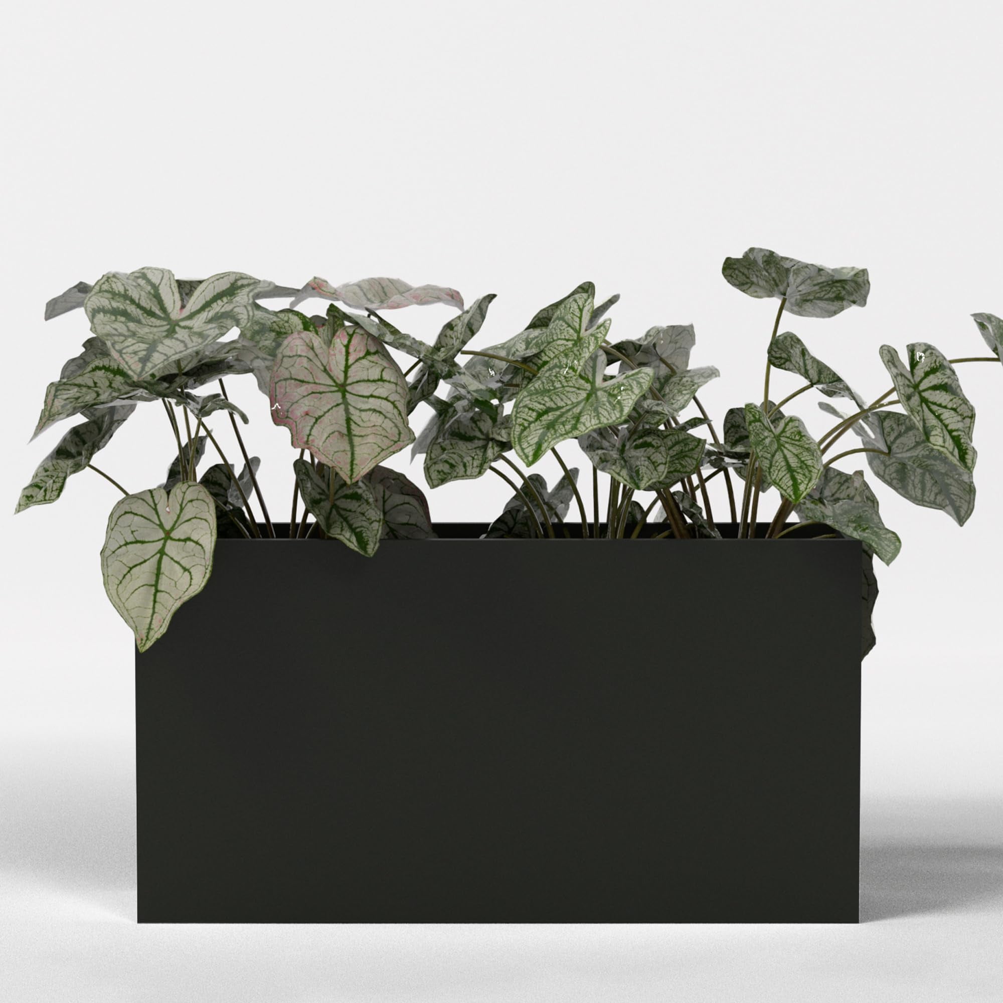 Greenline Fiberglass Alice Rectangle Planter - Indoor/Outdoor Large ...