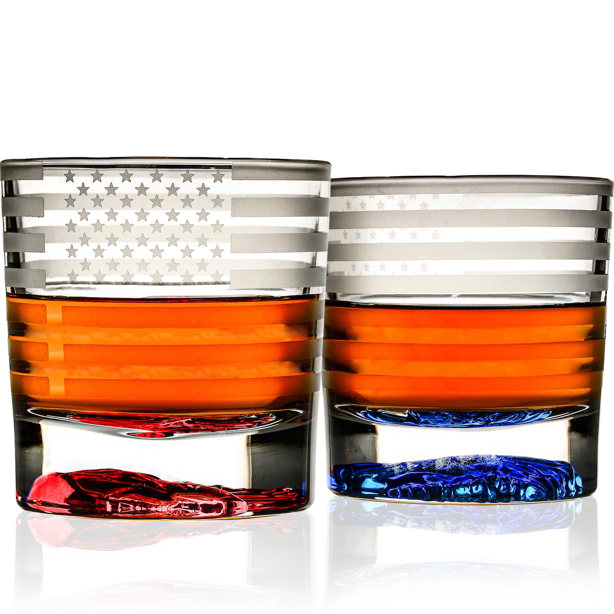 Greenline Goods American Flag Decor USA Glasses - With Patriotic Eagle ...