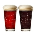 Greenline Goods Beer Glasses - 16 oz Pint Glass (Set of 2) – Science of ...