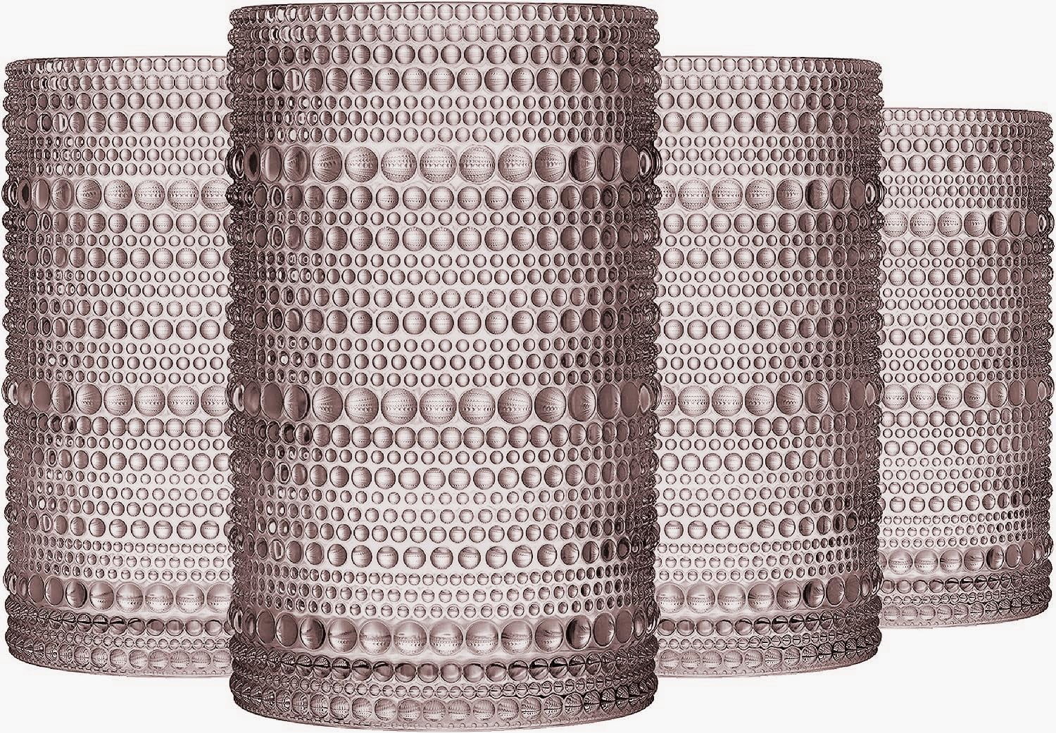 Greenline Goods Hobnail Drinking Glasses - Wine12 oz Thick Modern ...