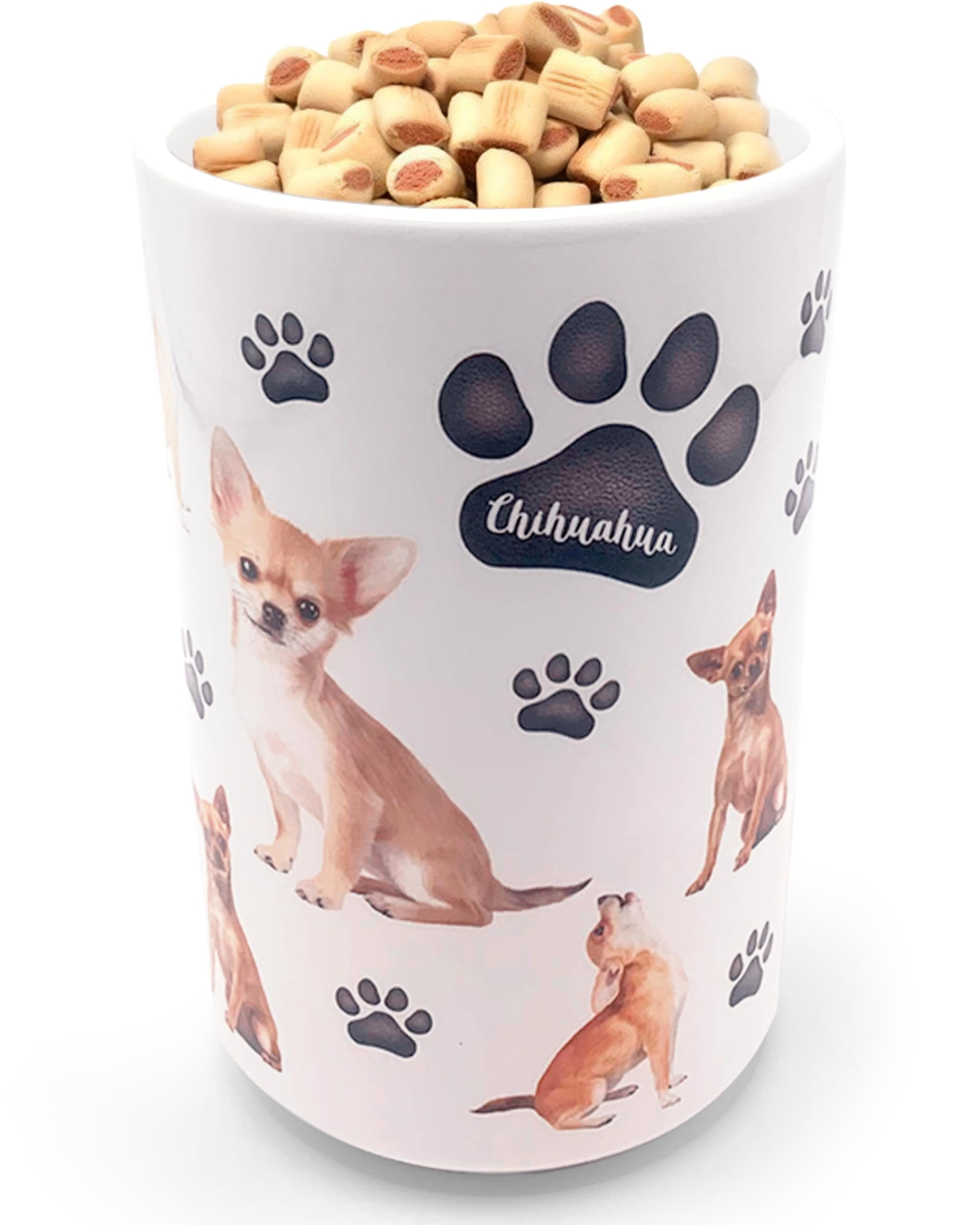 Greenline Goods Premium Dog Treat Ceramic Canister Set – Chihuahua ...