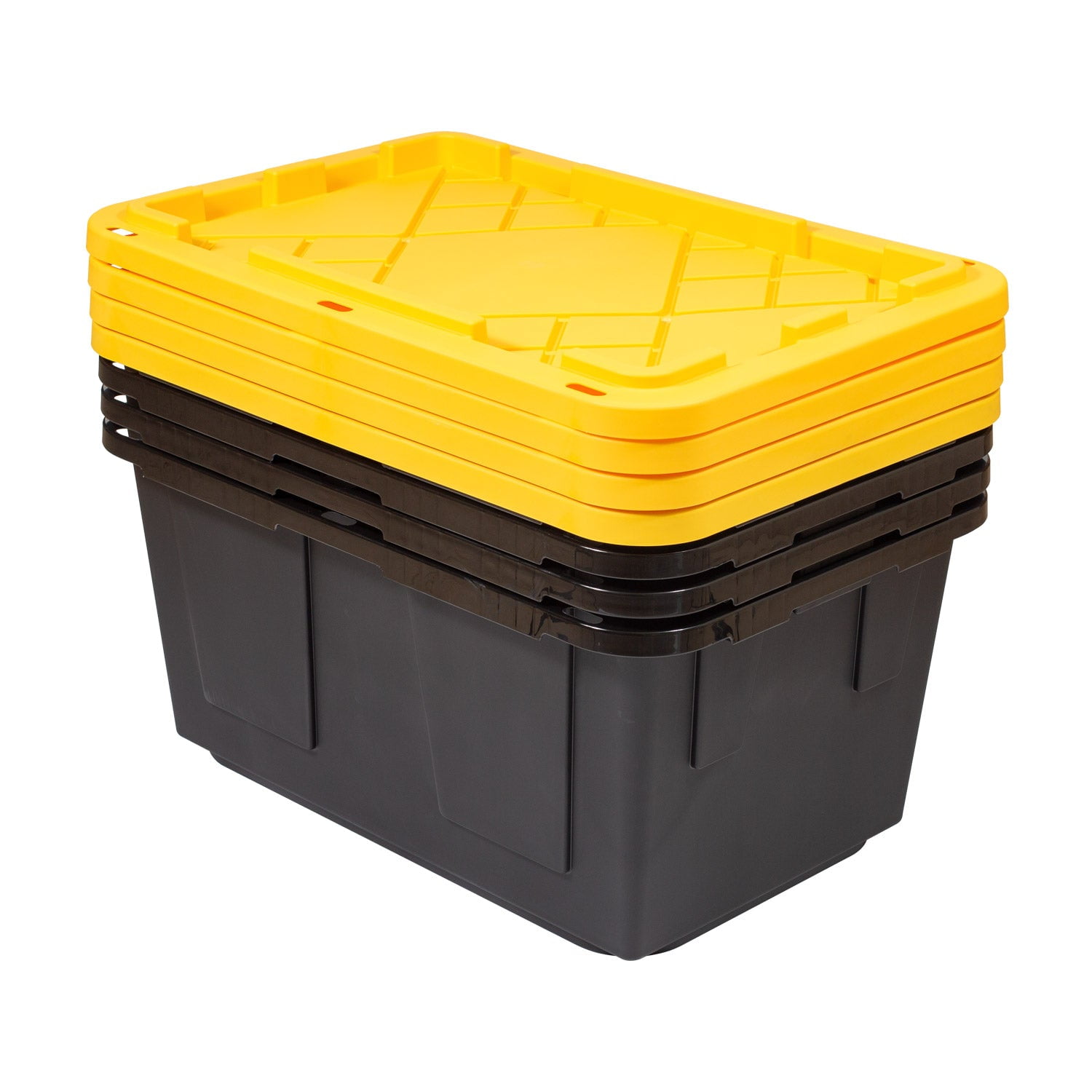 Greenmade Large 27 Gallon Storage Bins with Big Lid - Set of Four Heavy ...