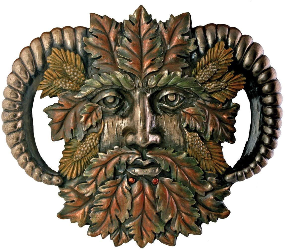 Greenman Fall Plaque Fantasy Designer Decoration Collectible - Walmart.com