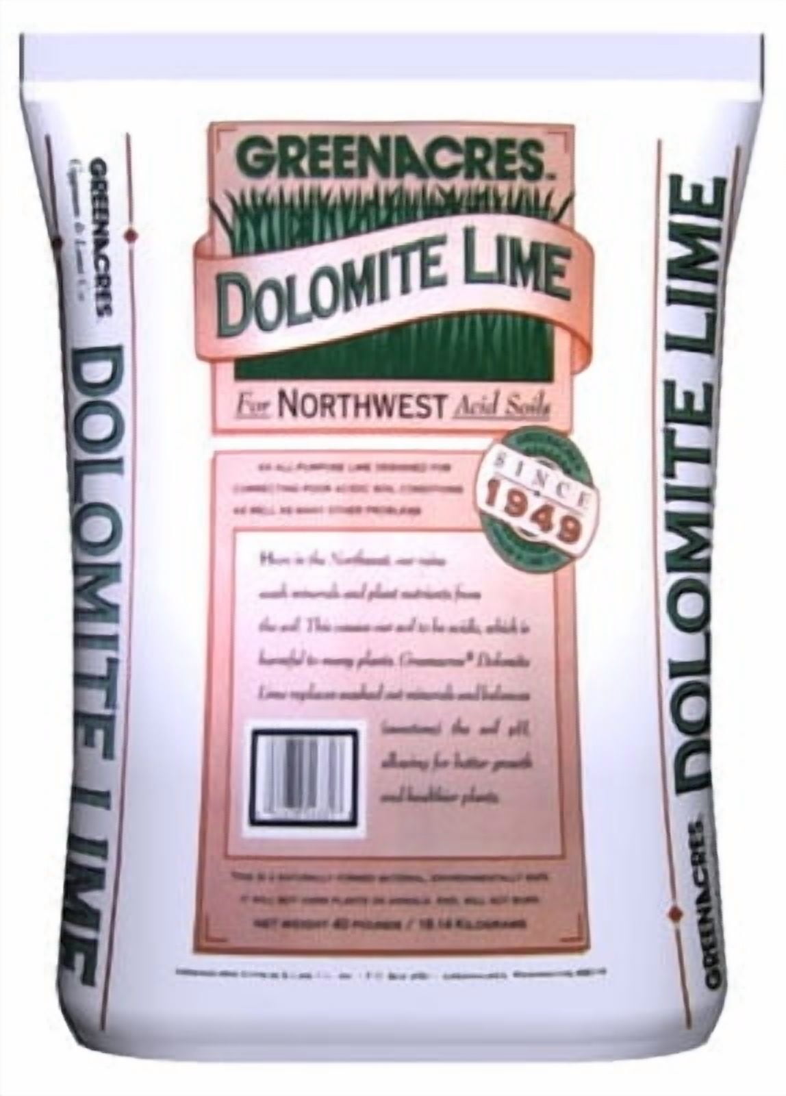 GreenAcres Dolomite Lime Garden Soil Fertilizer, 40 Lb - Walmart.com