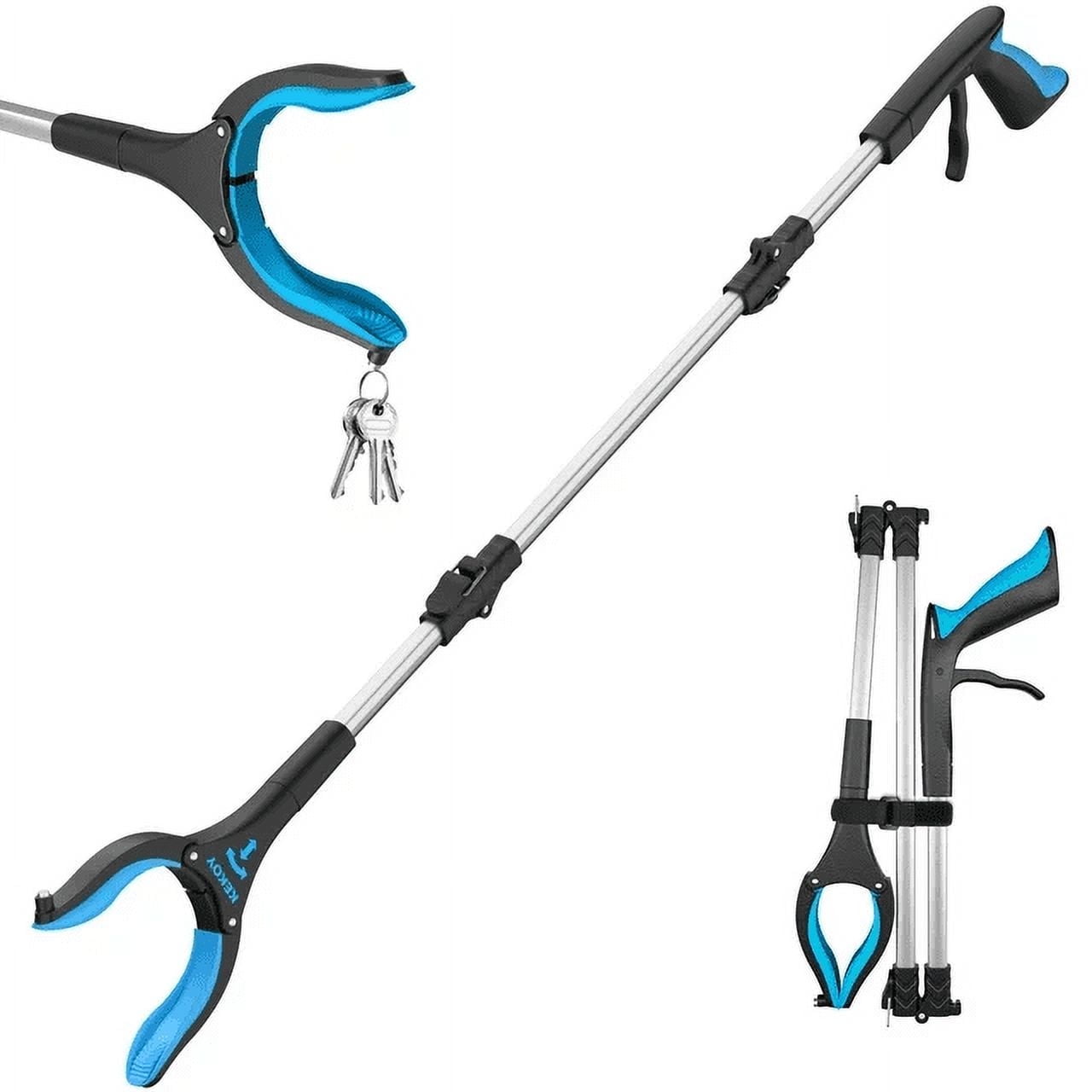 Greenparty 1 Pack 32" Extra Long Foldable Reacher Grabber Tool ...