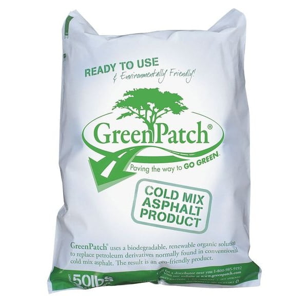 Greenpatch Cold Patch, Bag, Black, Cold Mix Asphalt GP50 - Walmart.com