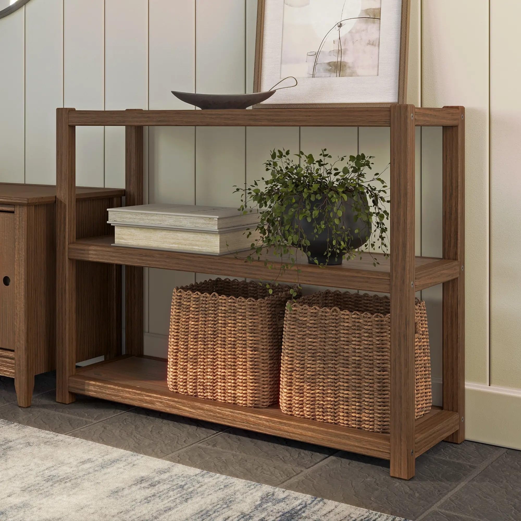 Greenport 30" Modular Bookcase, Solid Wood with a Brushed Walnut Finish ...