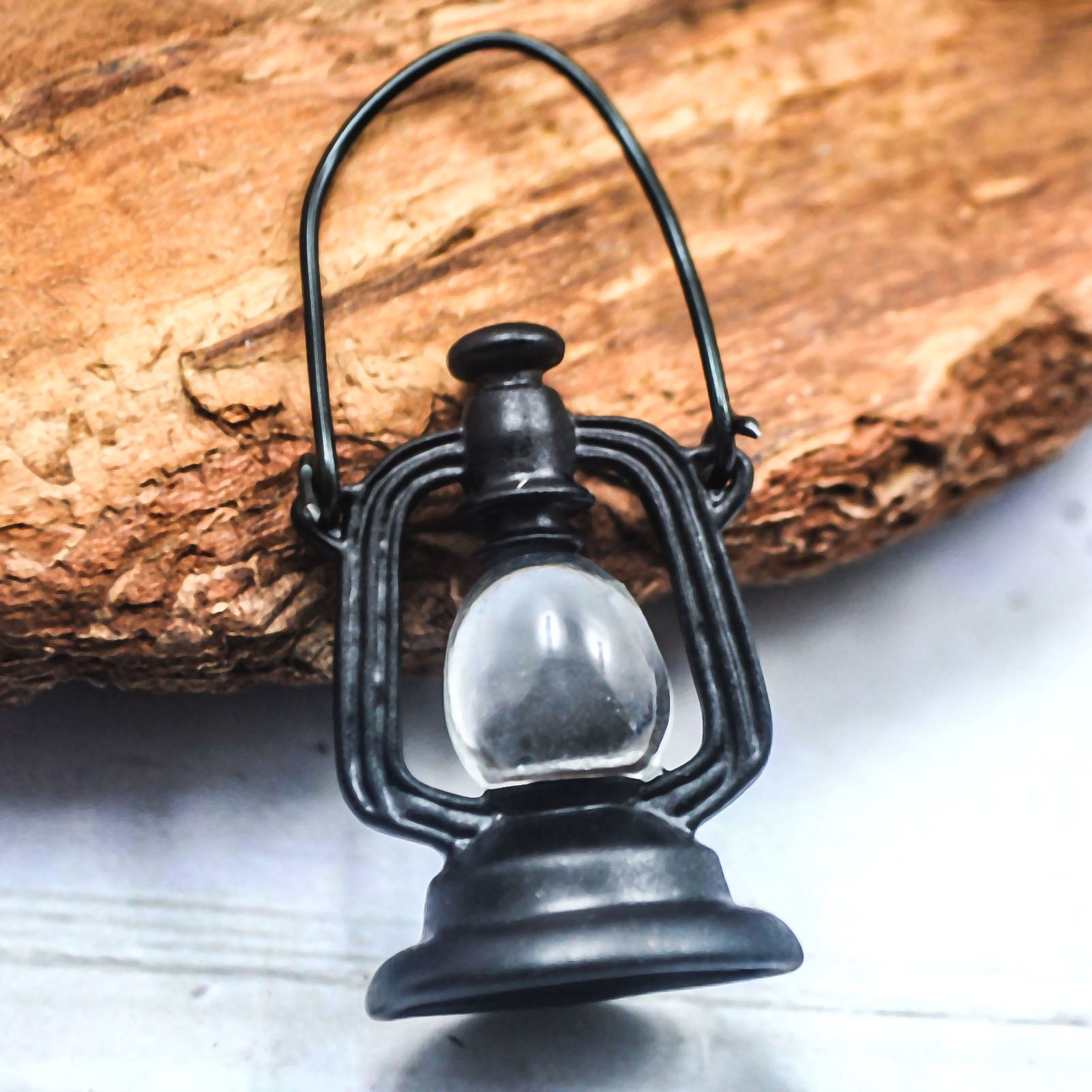 Greenred Dollhouse Miniature Retro Oil Lantern Kerosene Lamp Play Scene ...
