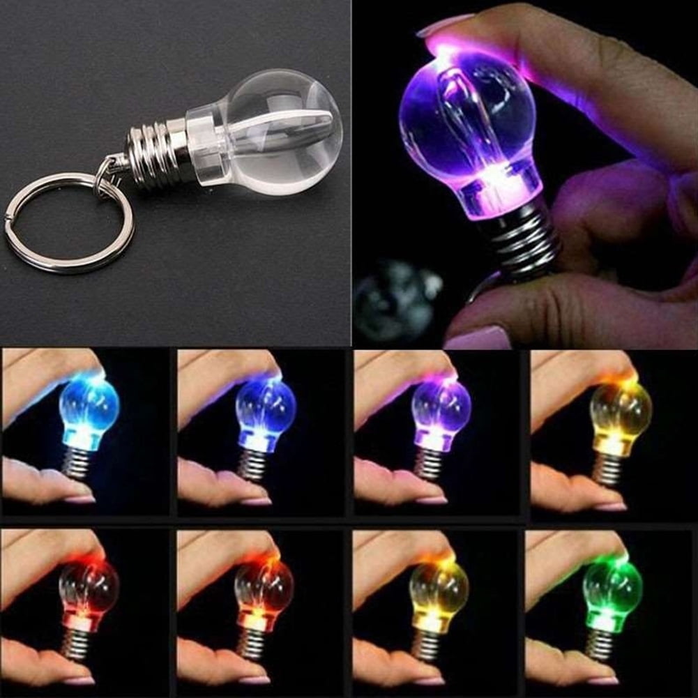 Greenred Mini Color Changing LED Flashlight Light Bulb Lamp Key Ring ...