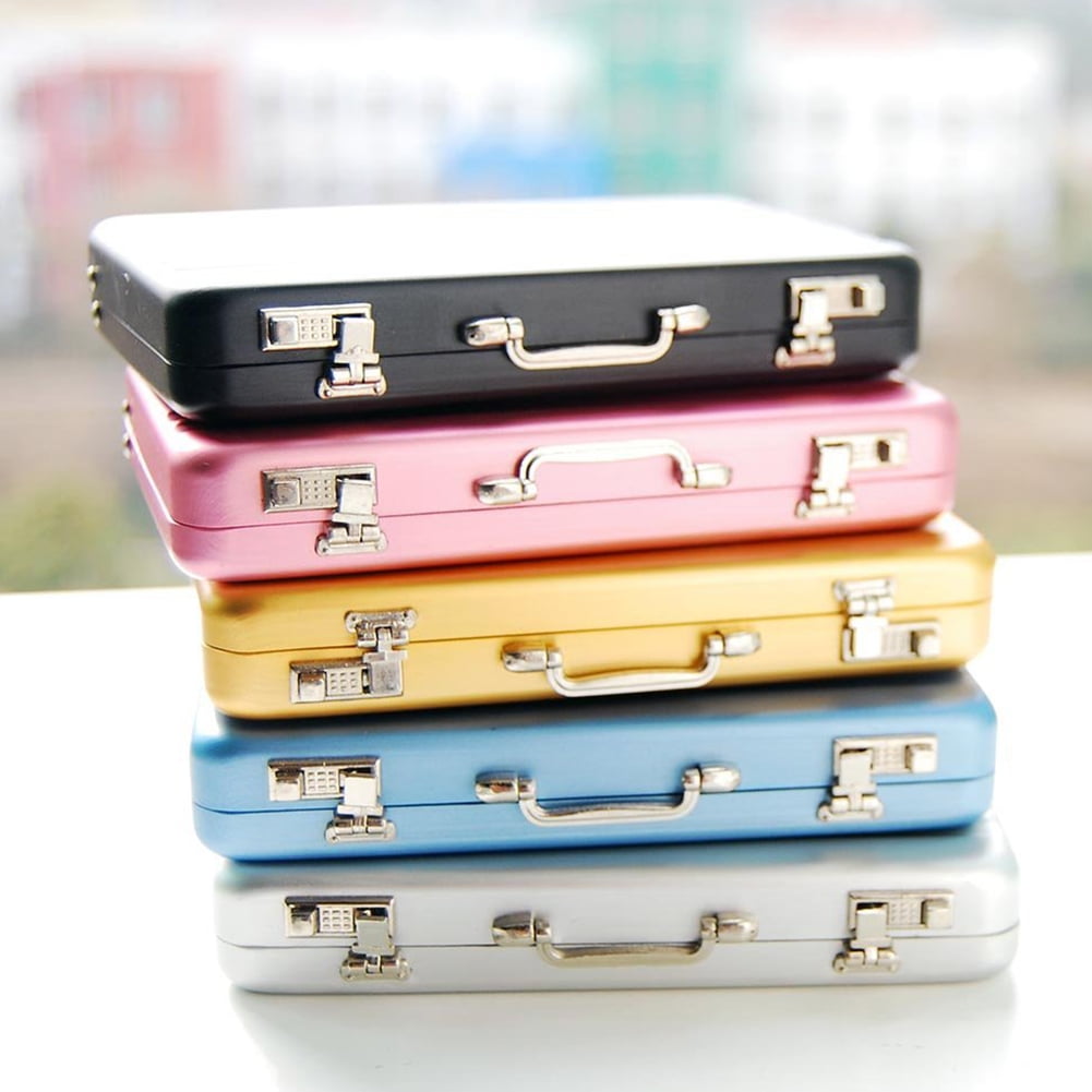 Greenred Miniature Aluminum Alloy Suitcase Briefcase Toy for 1/6 Doll ...