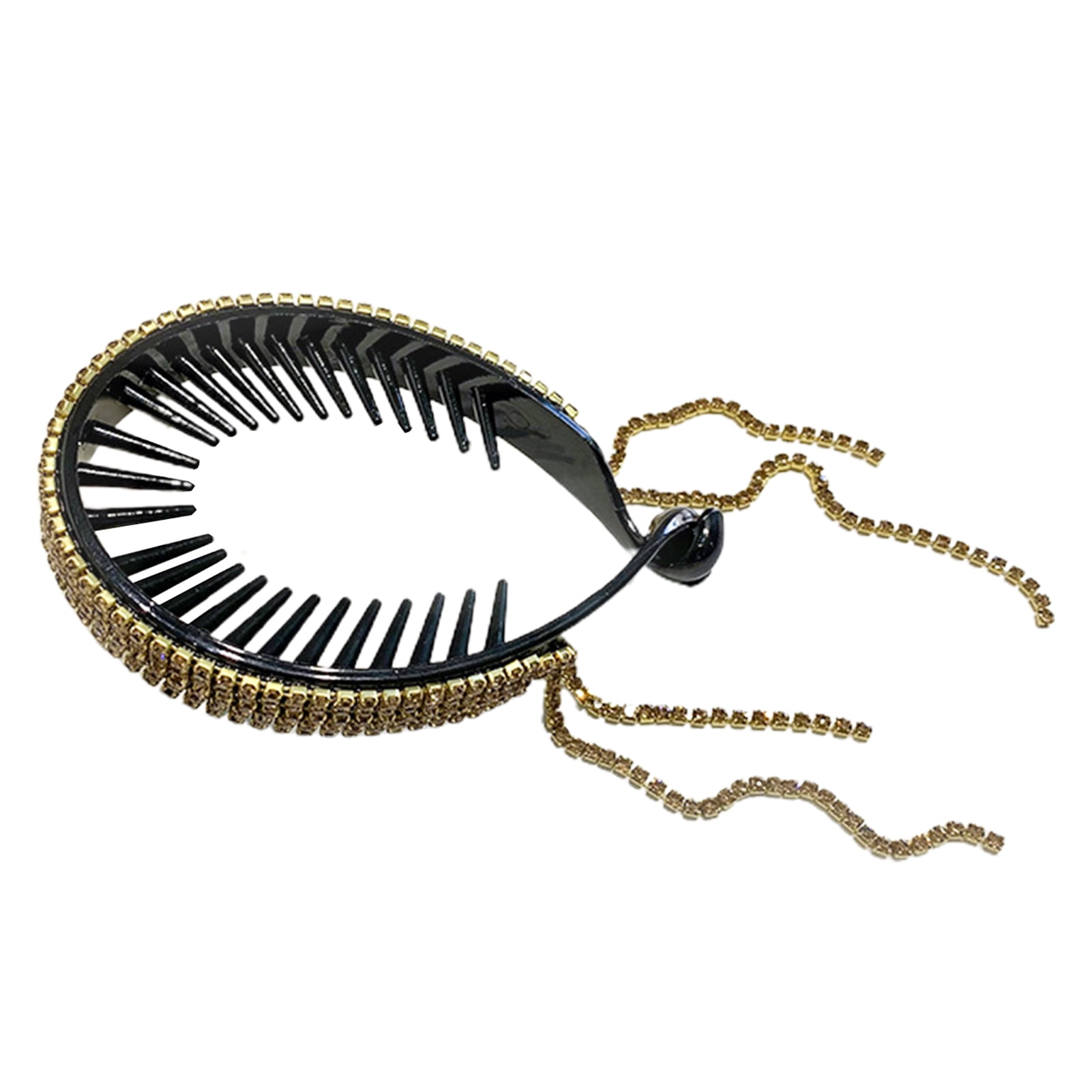 Greenred Ponytail Buckle Elegant Decorative Clasp Tightly Rhinestone ...