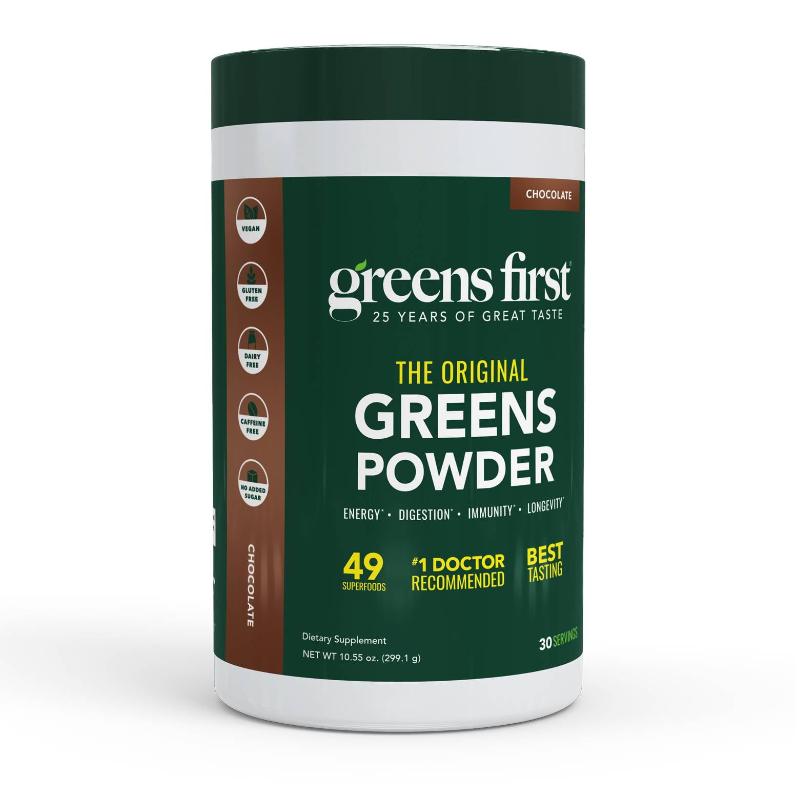 Greens First - Superfood Smoothie Mix, 30 Servings, 49 Superfoods, Non ...