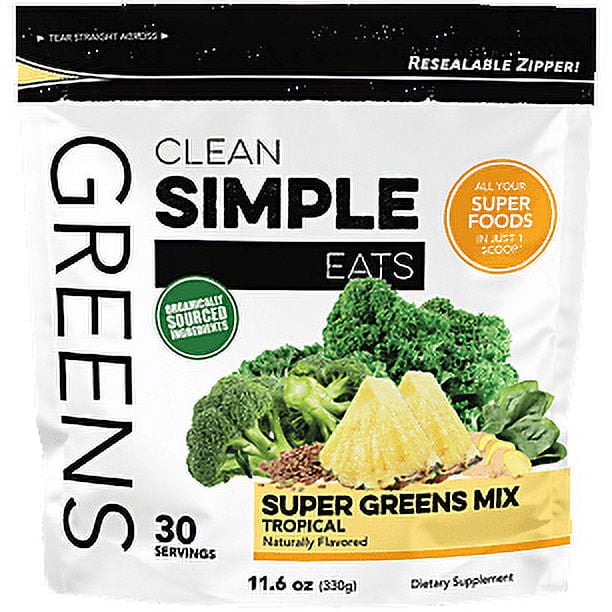 Free Shipping! Greens Superfood Powder Mix - Tropical (30 Servings ...
