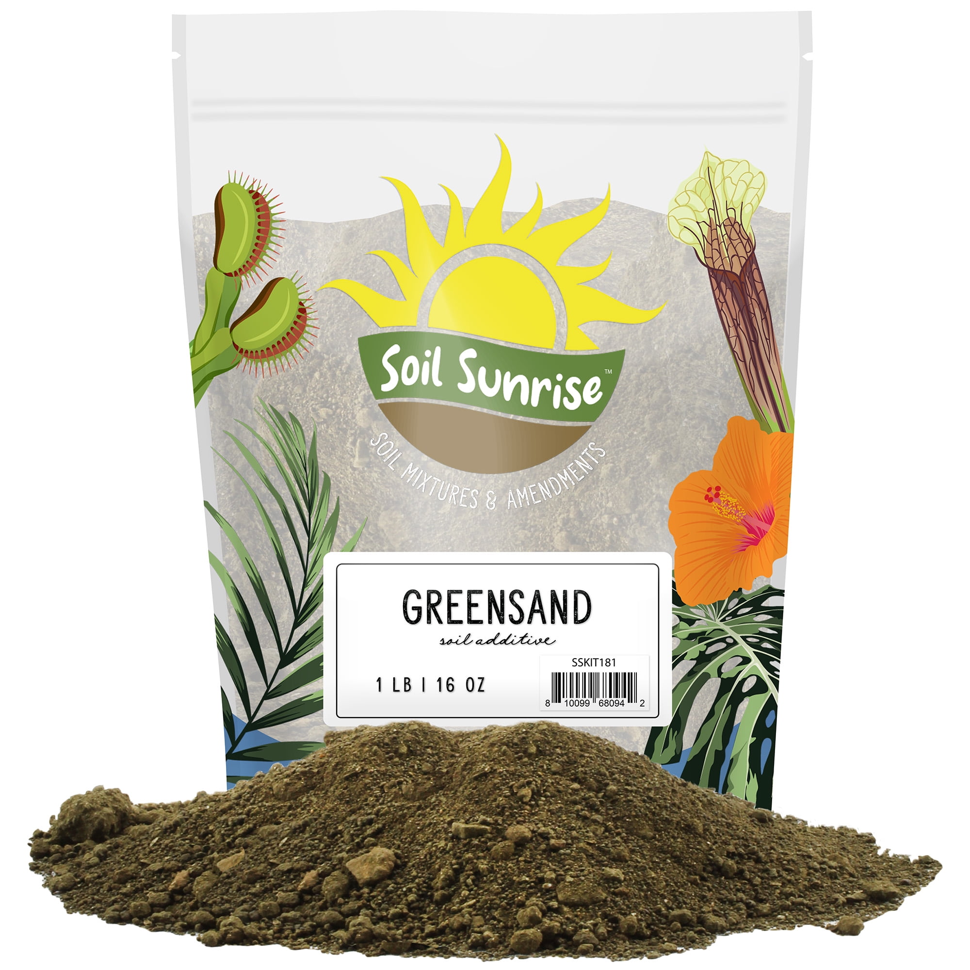 Greensand Soil Additive (1 Pound); Special Container Gardening Additive ...