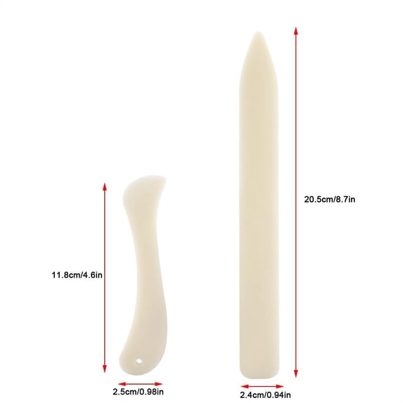 MGAXYFF Bone Folder Tool, White Paper Creaser, 2 Sizes for Folding ...