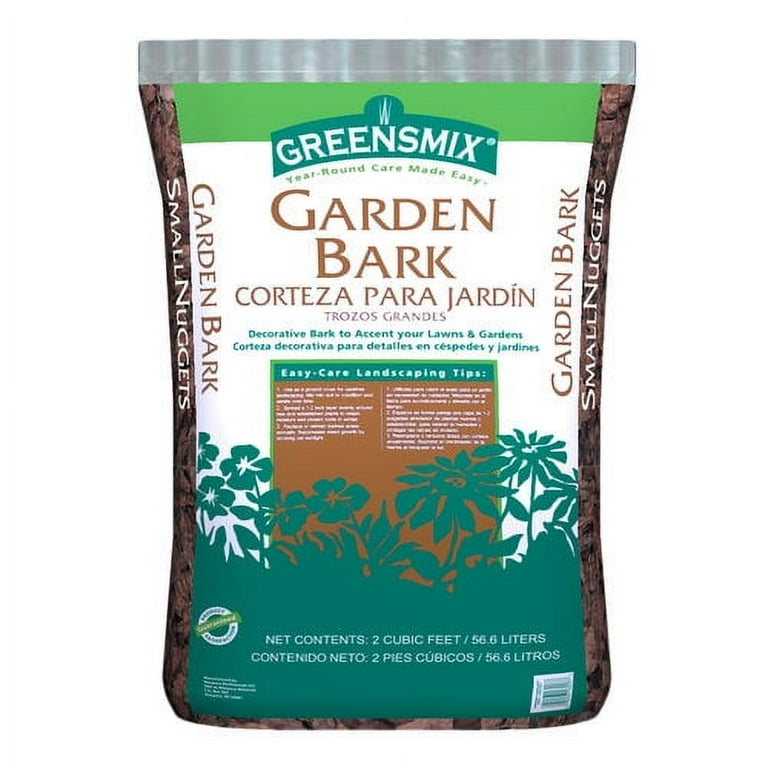 Greensmix - 2 cu ft Western Bark Mulch - Small - Walmart.com Greensmix - 2 cu ft Western Bark Mulch - Small - Walmart.com