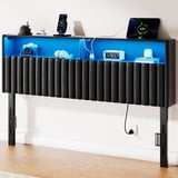 Greenstell Full Size Adjustable Storage Headboard Only - Modern ...
