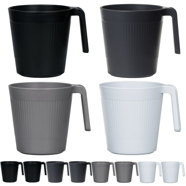 Greentainer Unbreakable Lightweight Drinking Cups, Coffee Mugs with ...