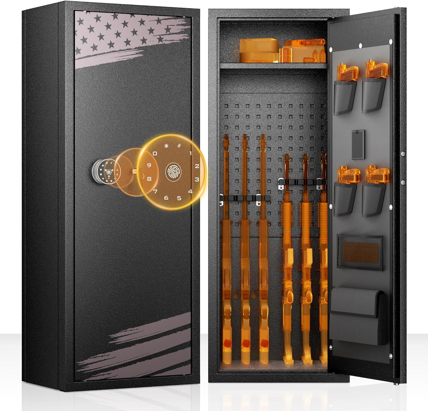 Greenvelly 10-12 Rifle Gun Safe, Quick Access Large Gun Safe for Rifles ...