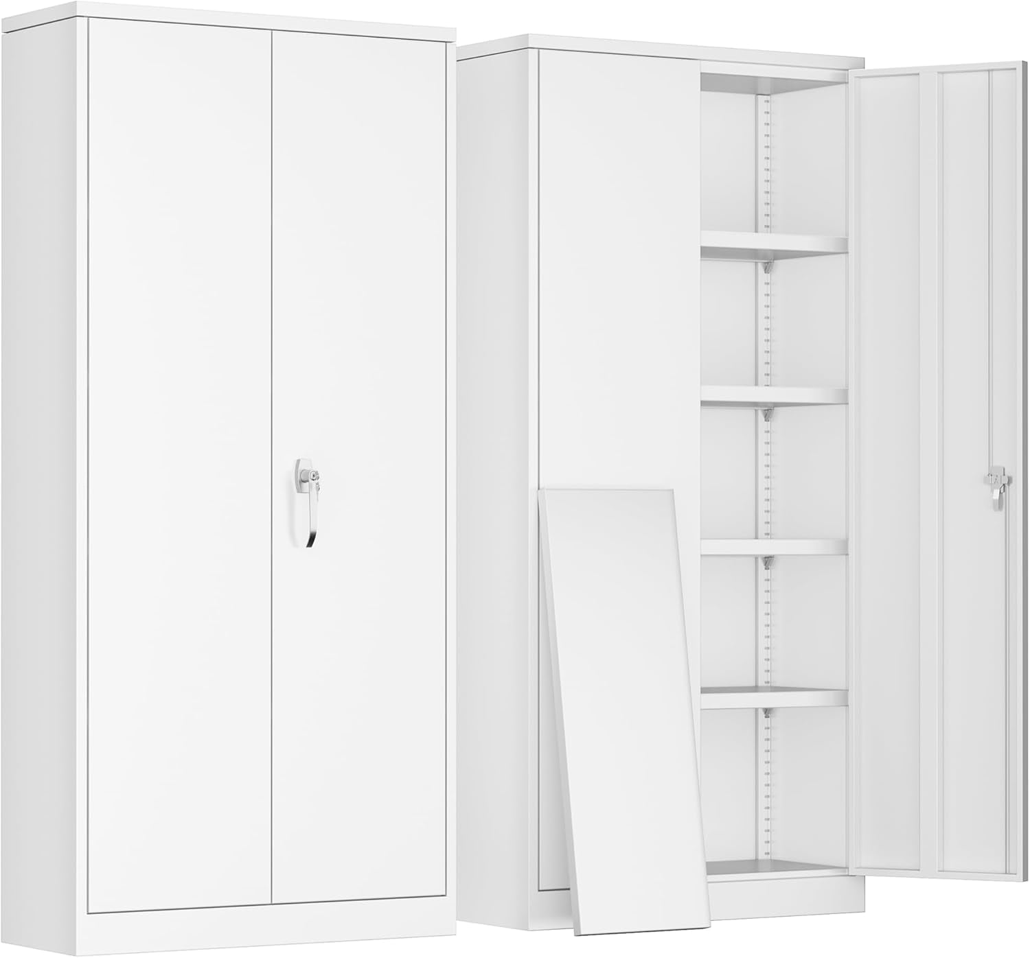 Greenvelly Metal Garage Storage Cabinet,Steel Lockable Storage Cabinet ...