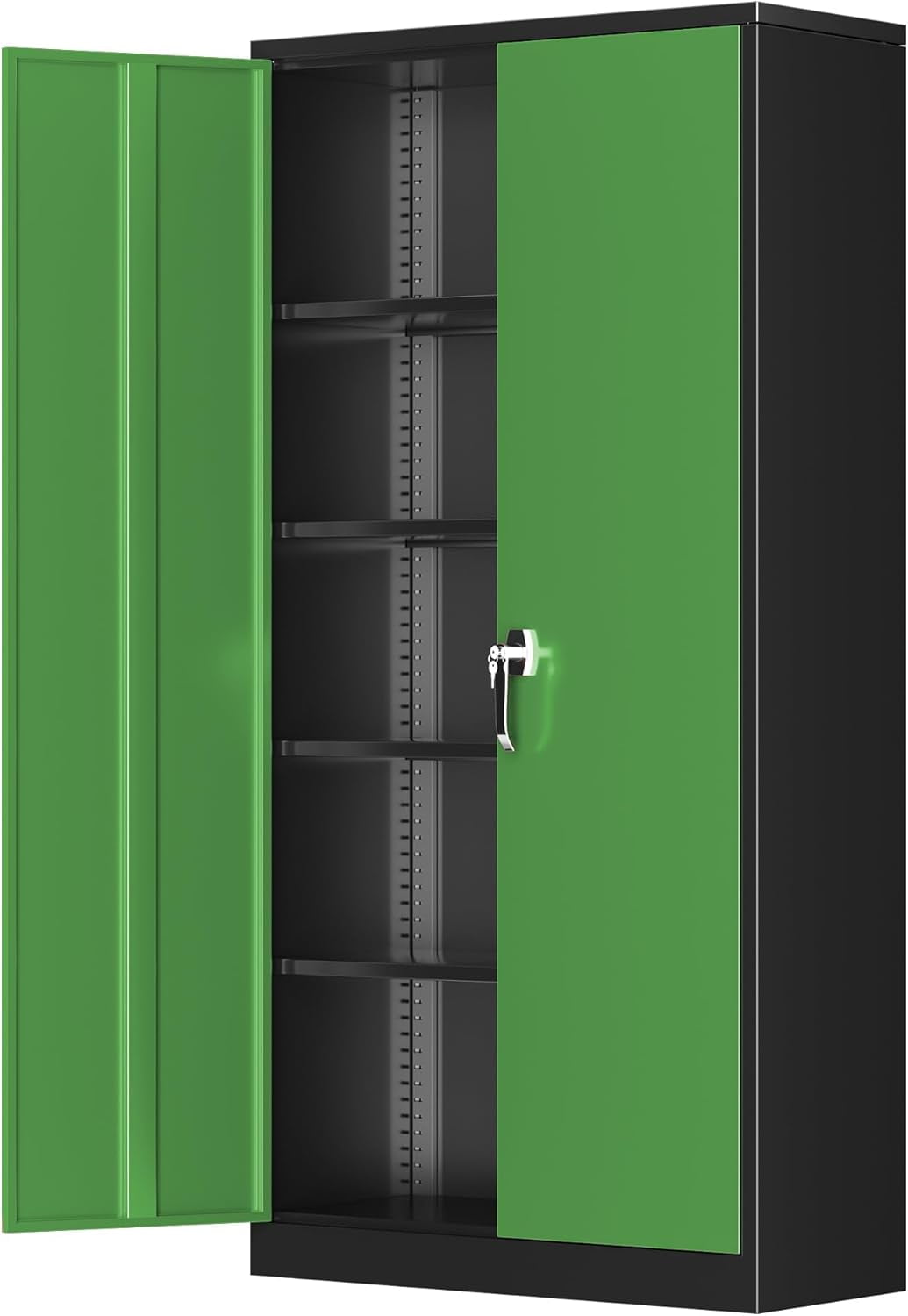 Greenvelly Metal Storage Cabinet,72" Steel Storage Cabinets with Doors ...