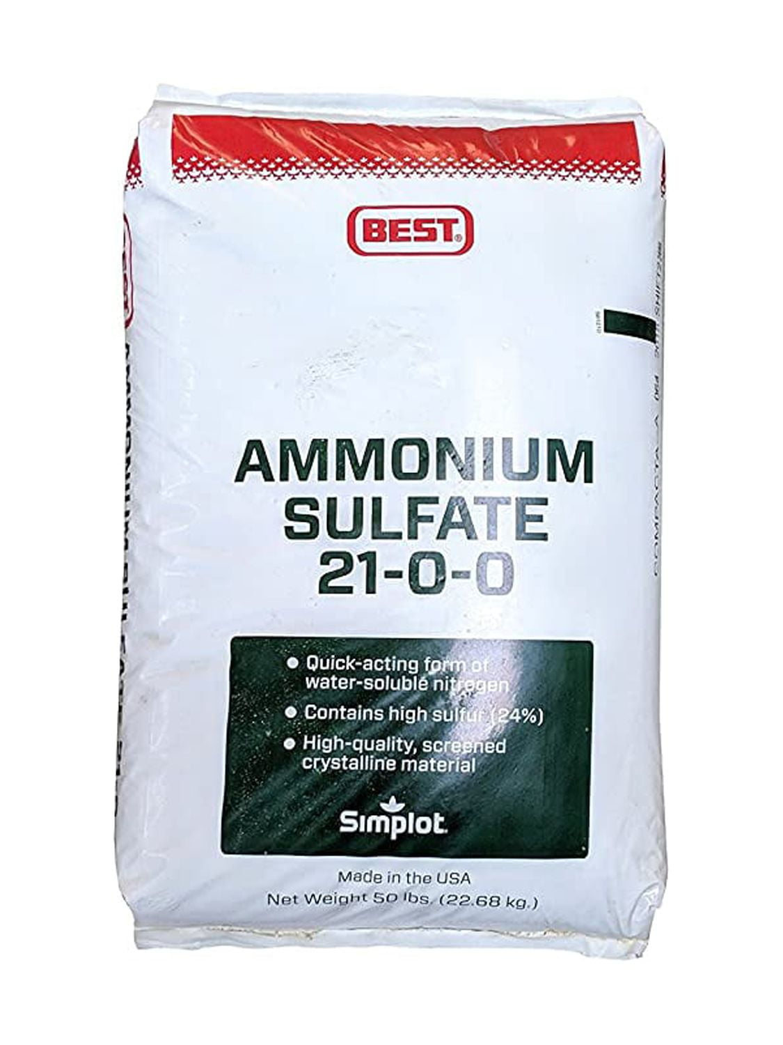 Greenway Biotech Ammonium Sulfate 21-0-0 Fertilizer Contains 21% Water ...
