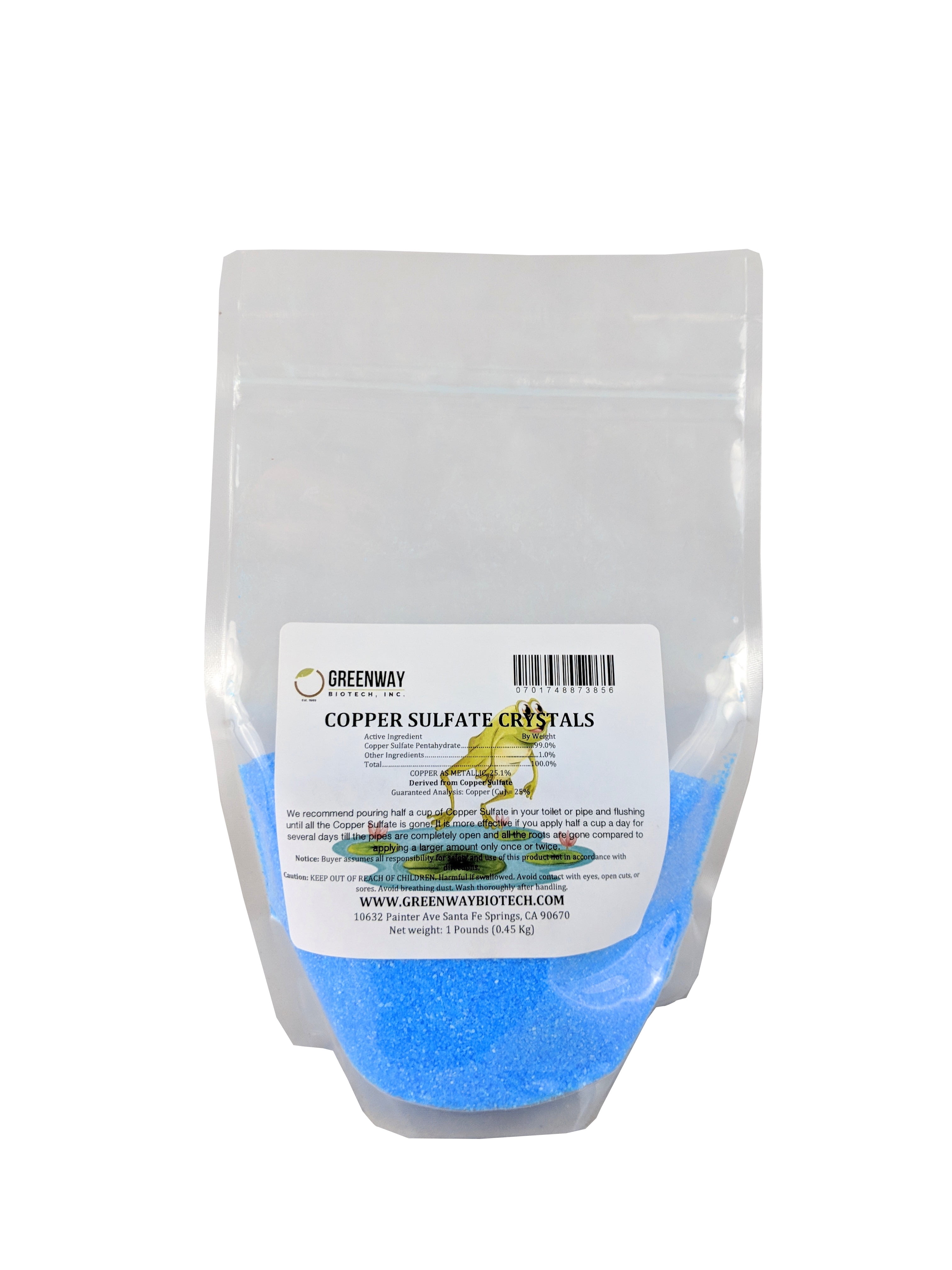 Greenway Biotech Copper Sulfate Crystals, 1 lb. with 25% Copper, Root ...