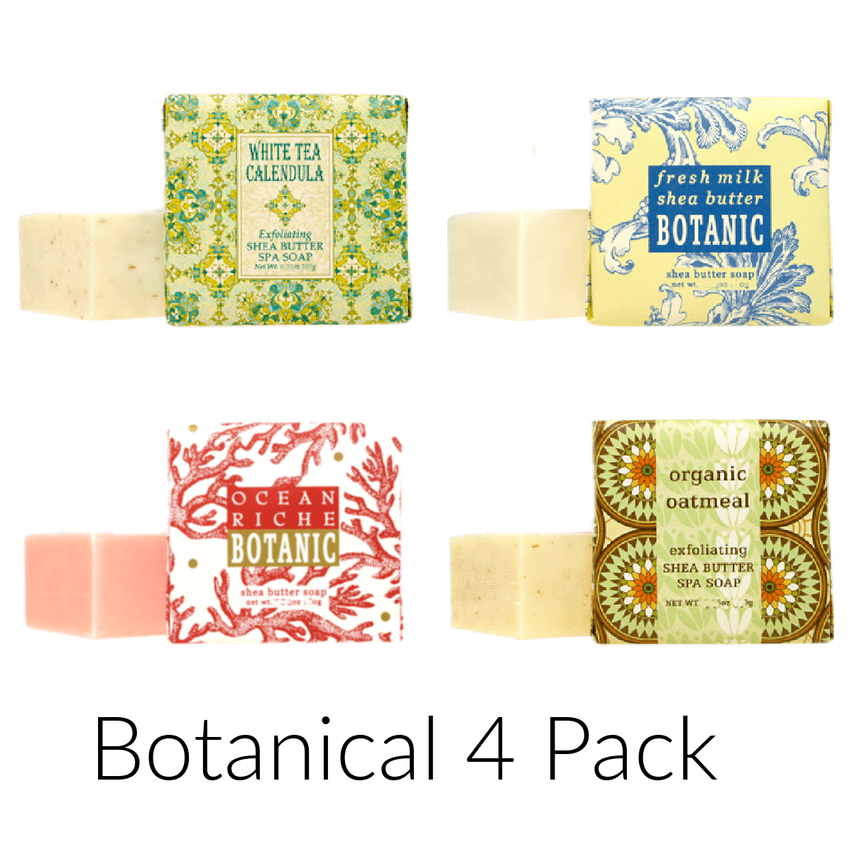 Greenwich Bay Trading Co., Botanic 1.9oz Soaps, USA, 4 Pack - Walmart.com