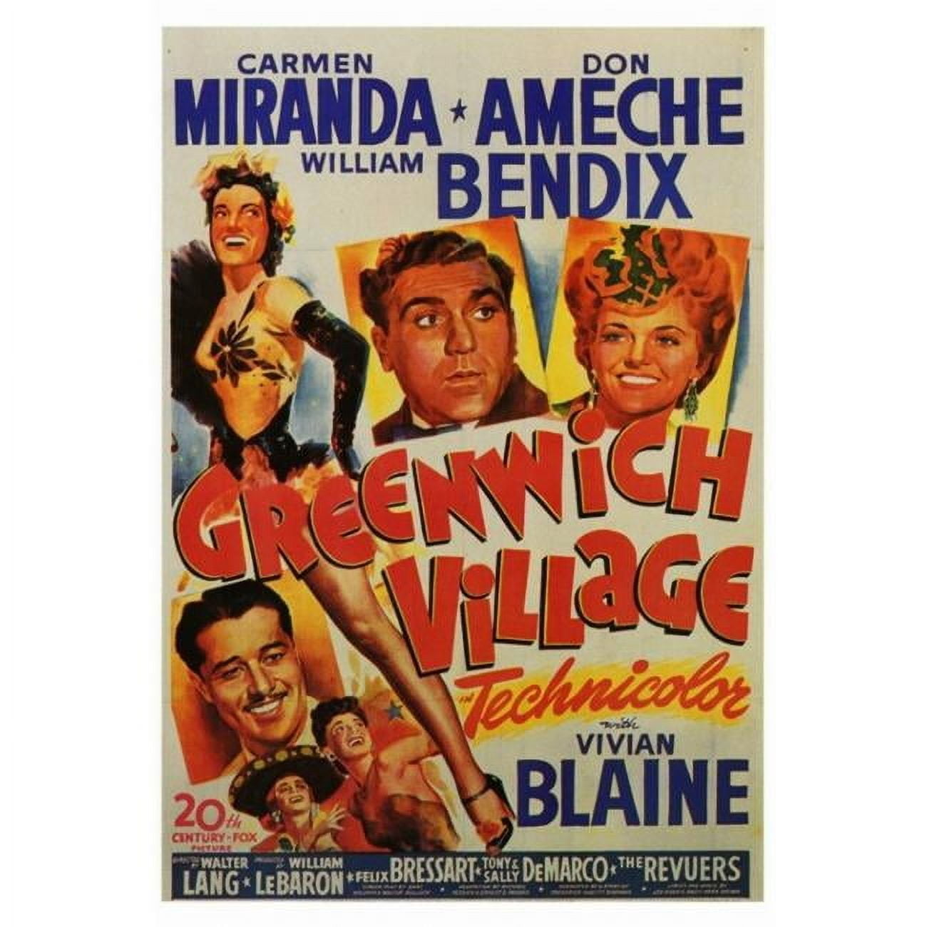 Greenwich Village Movie Poster - 27 x 40 in. - Walmart.com