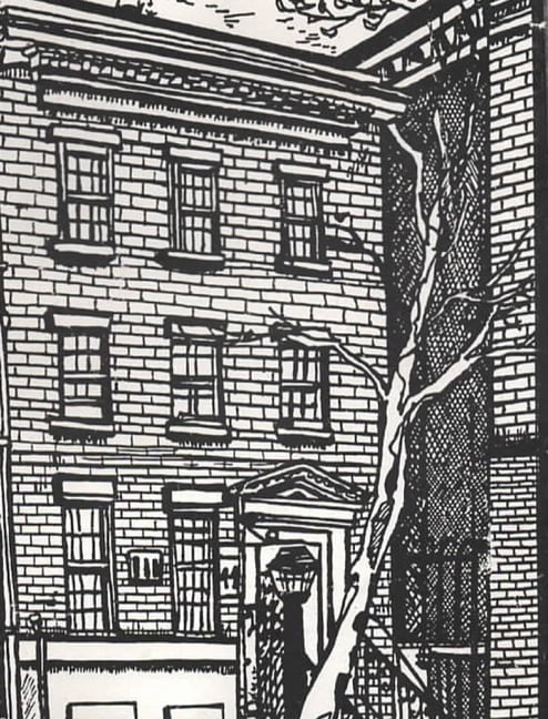 Greenwich village Writing Drawing Journal: 44 morton Street Charlie ...