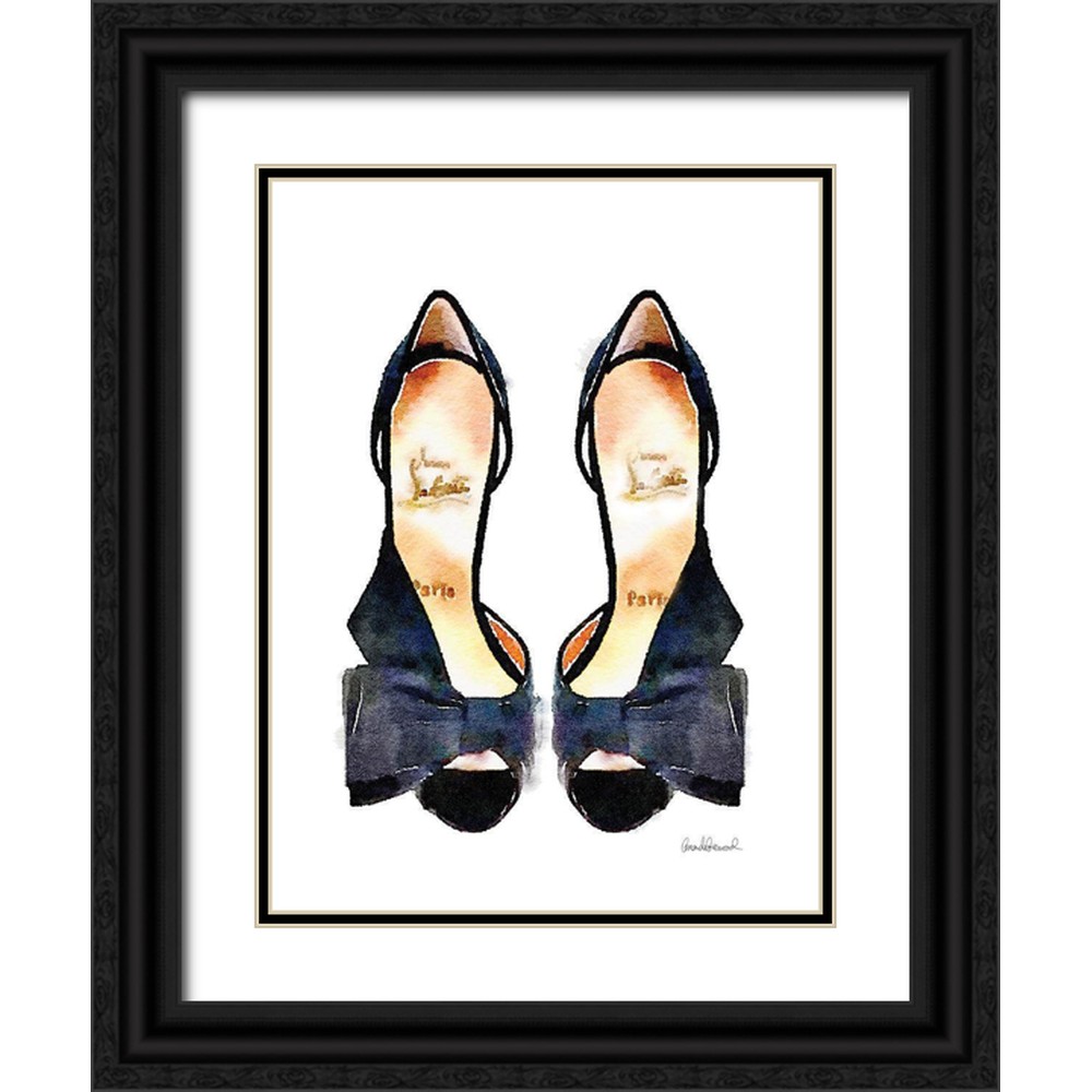 Greenwood, Amanda 19x24 Black Ornate Wood Framed with Double Matting ...