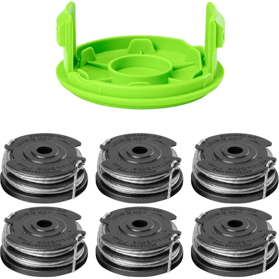 Greenworks 0.065" Single Line Auto-Feed String Trimmer Spools (6-pack ...