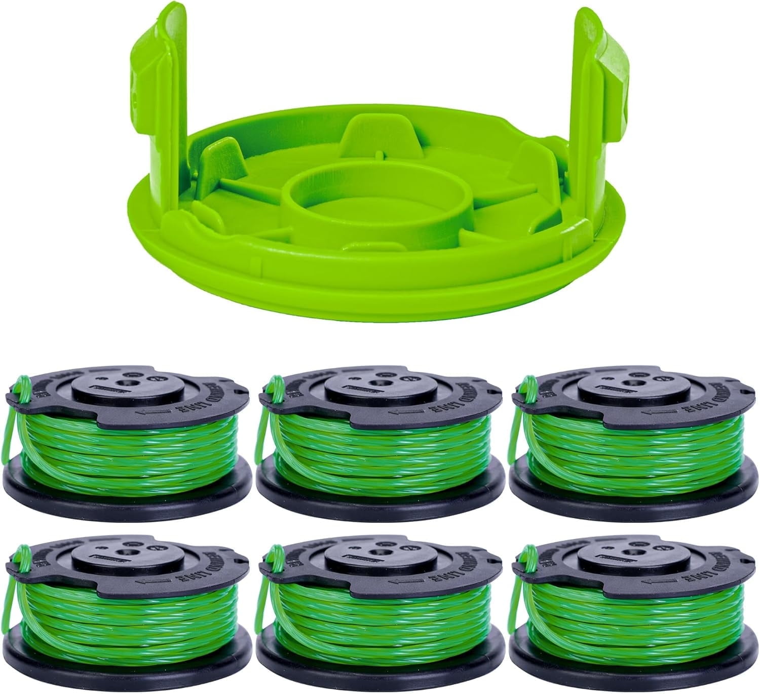 Greenworks 0.080" Single Line Auto-Feed String Trimmer Spools (6-pack ...