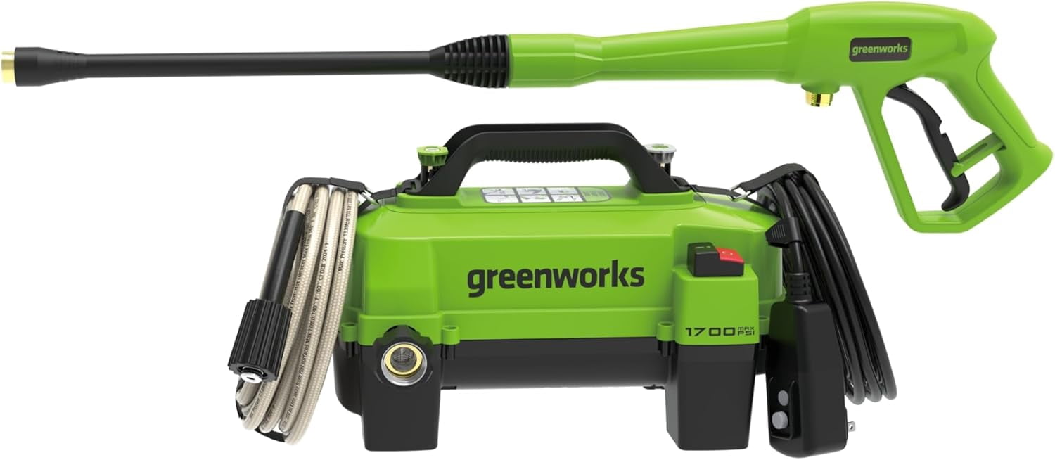Greenworks 1700 PSI and 1.2 GPM Pressure Washer - Ultra Compact ...