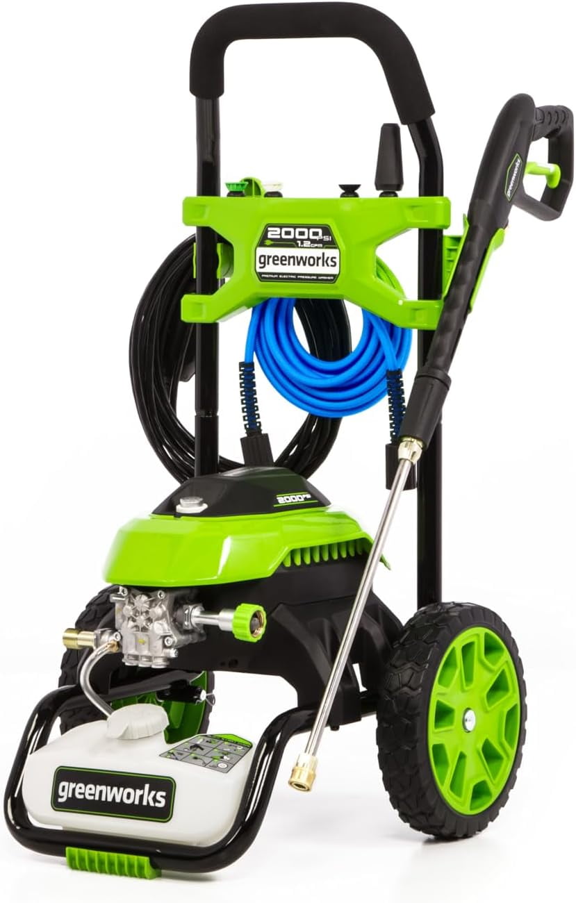 Greenworks, Pressure Washer, 2000 PSI at 1.2 GPM, Electric - Walmart.com
