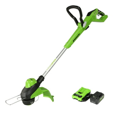 "Earthwise 10"" Cordless Electric 20-Volt Grass and Weed Trimmer, Yard ...