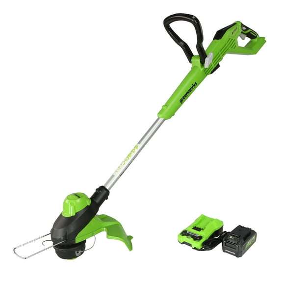 Greenworks 24V 13" Brushless Torqdrive™ String Trimmer with 4Ah USB ...