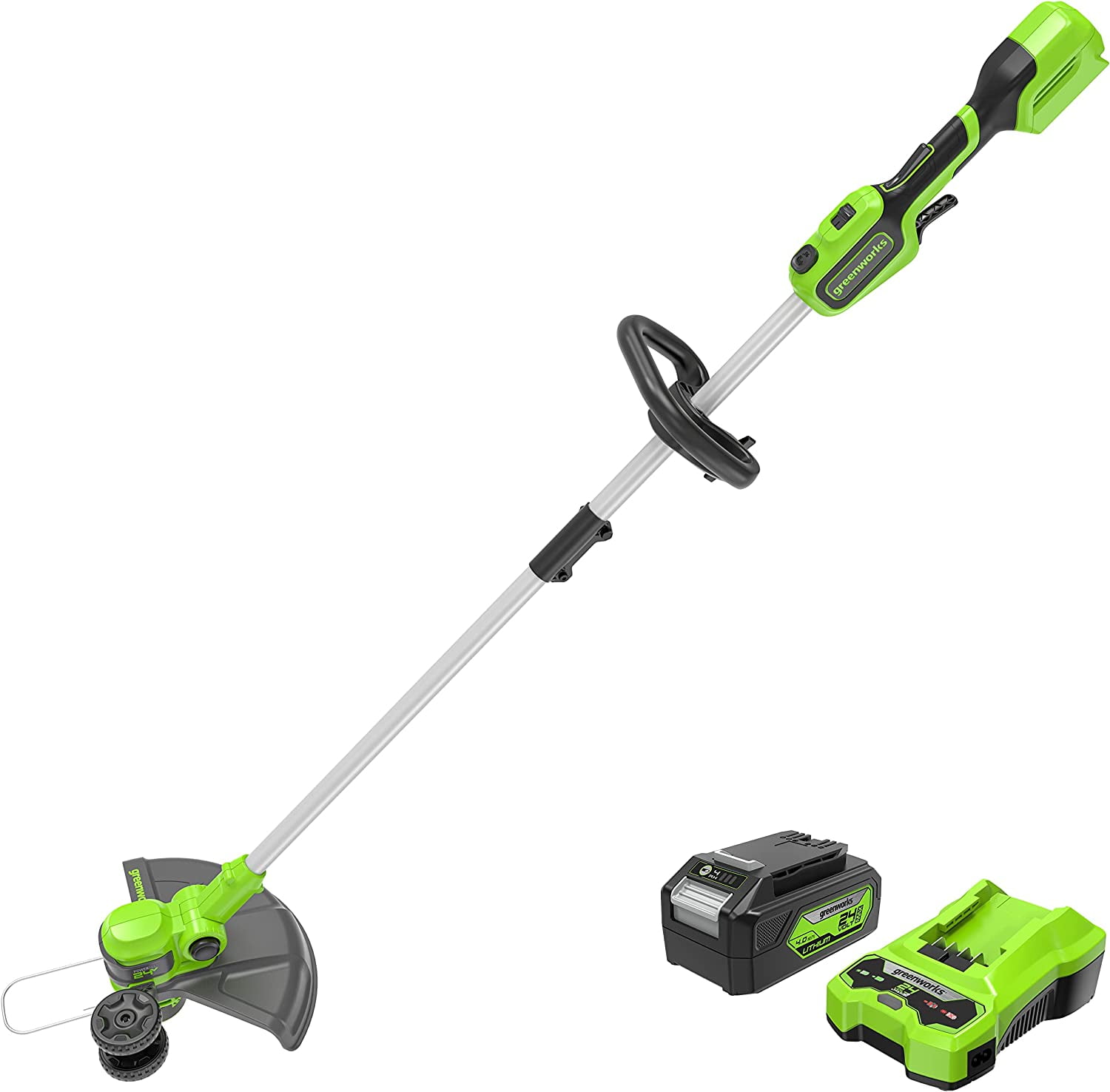 Greenworks 24V 13-Inch Brushless String Trimmer Gen 2, 4.0Ah USB ...