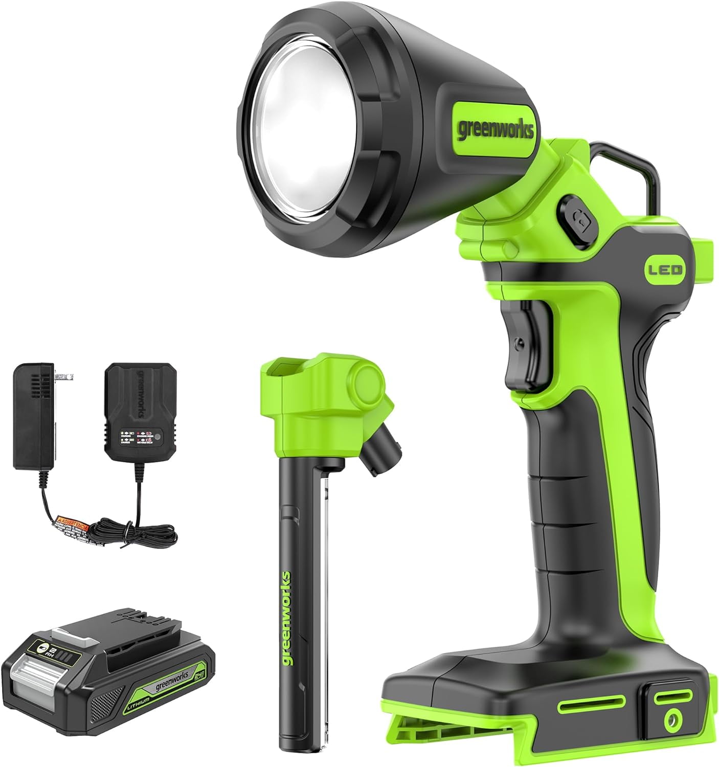 Greenworks 24V 2-in-1 Work Light, Dual Function, (2) Interchangeable ...