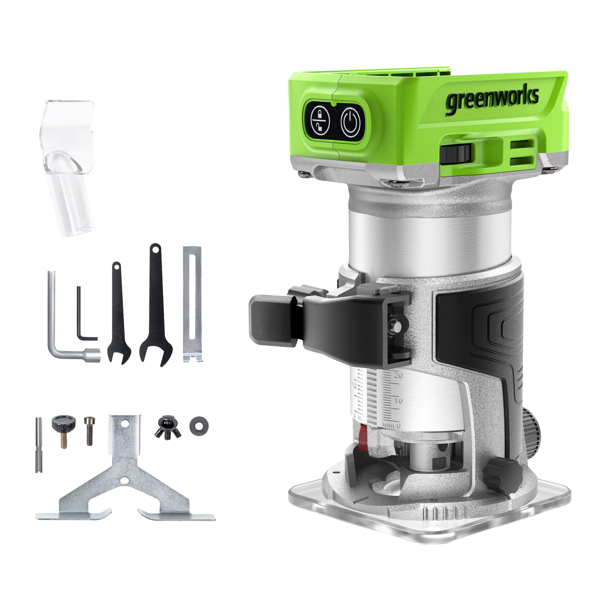 Greenworks 24V Brushless Compact Router, Tool-Only (Battery and Charger ...