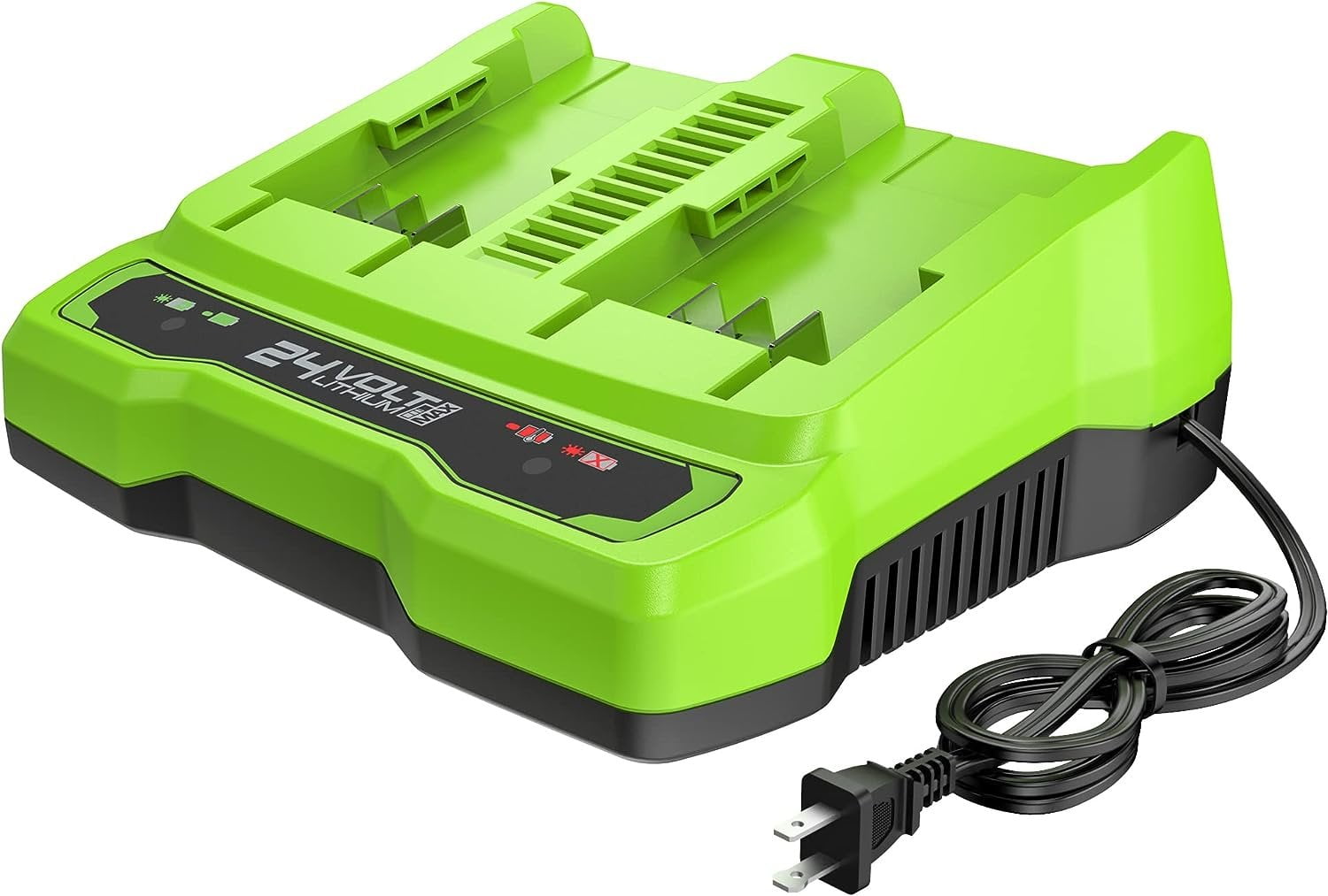 Greenworks 24V Dual Port Battery Charger Genuine Greenworks Charger ...