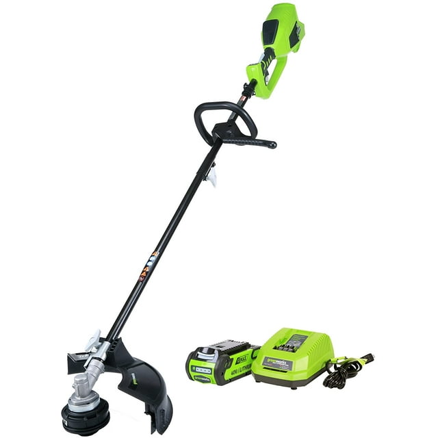 Greenworks 40 Volt 14 inch Attachment Capable String Trimmer with 2.0 ...