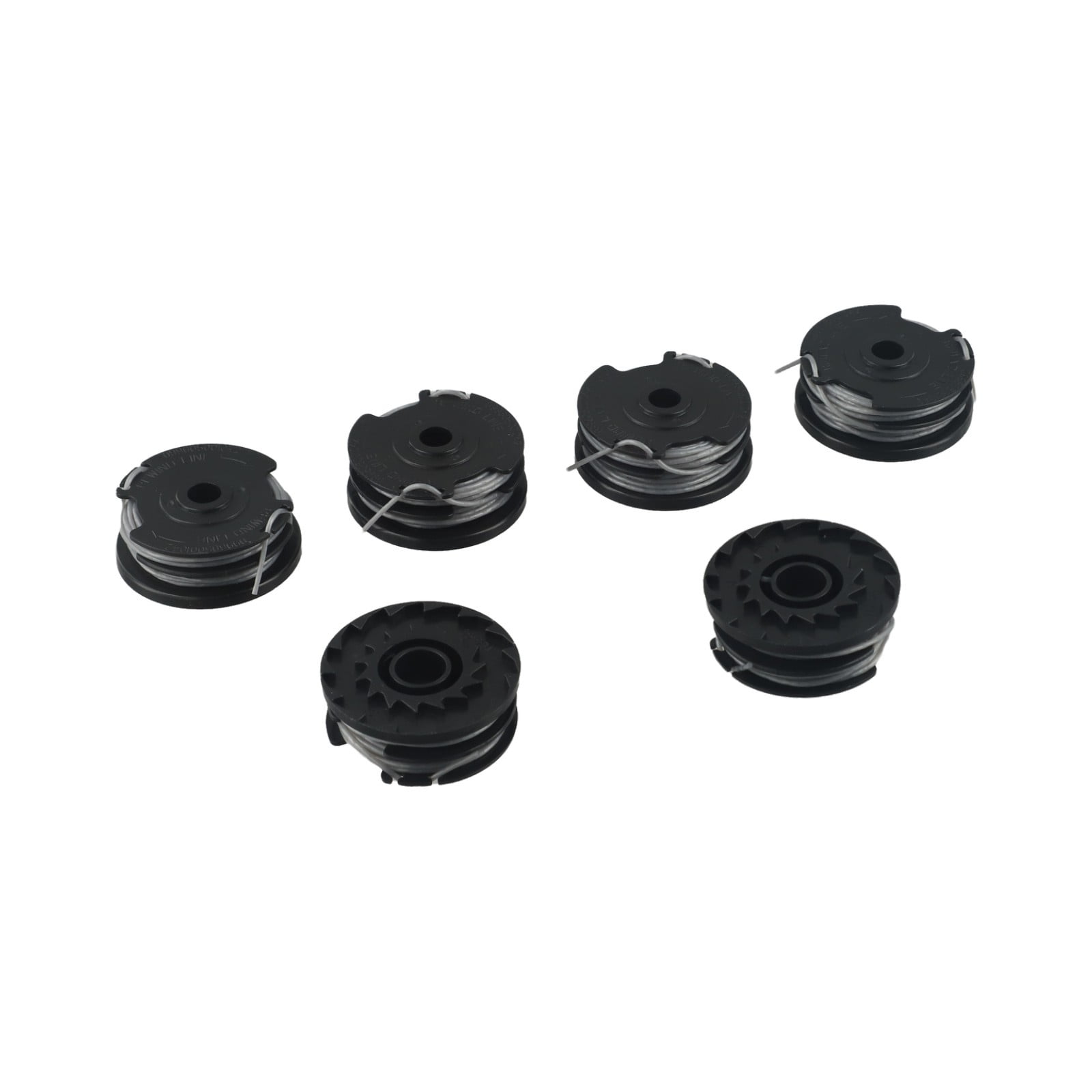 For Greenworks 40V Grass Trimmer Replacement Double Line Spool 29187 6 Pack with 2 Caps For ...